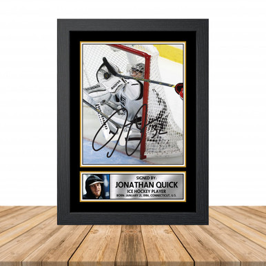 Jonathan Quick Ice Hockey Autographed Poster Print Photo Signature Gift ...