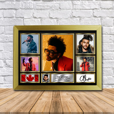 The Weeknd 2 Music Gift Framed Autographed Star Poster Print Merch Gift ...