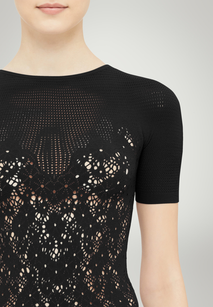 Flower Lace Top Short Sleeves