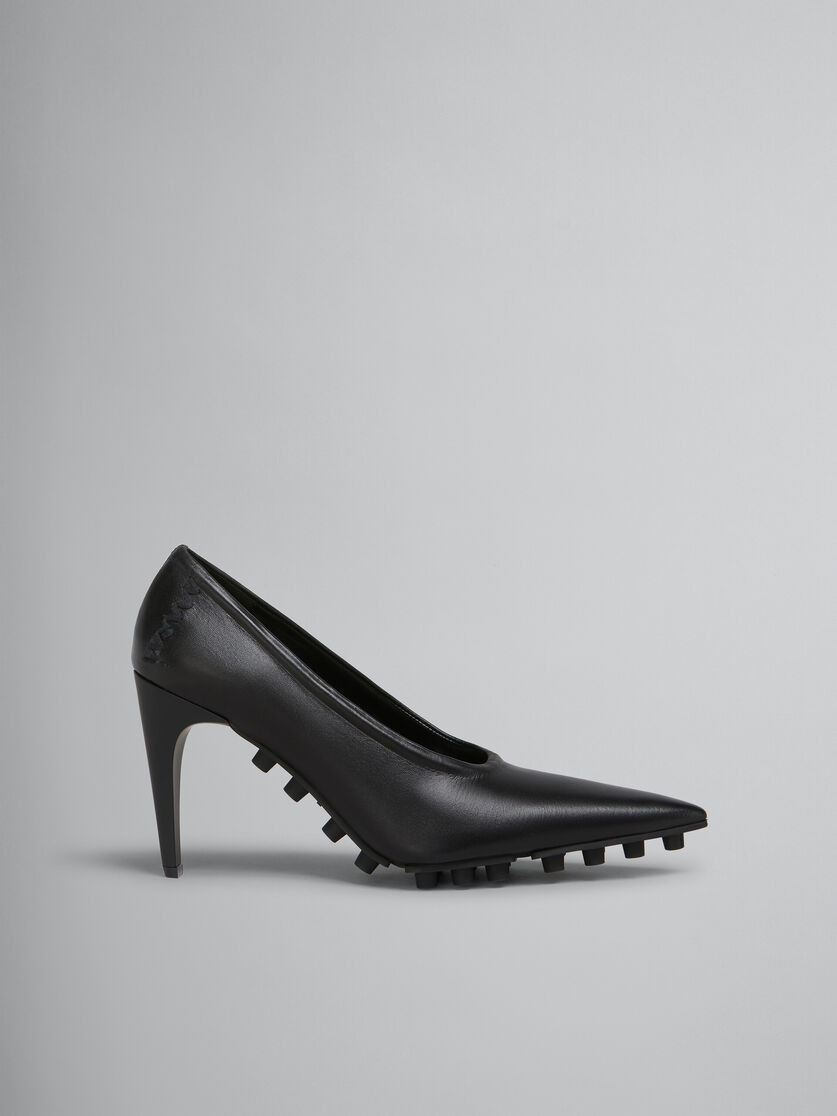 Black Nappa Spike Pump - Marni