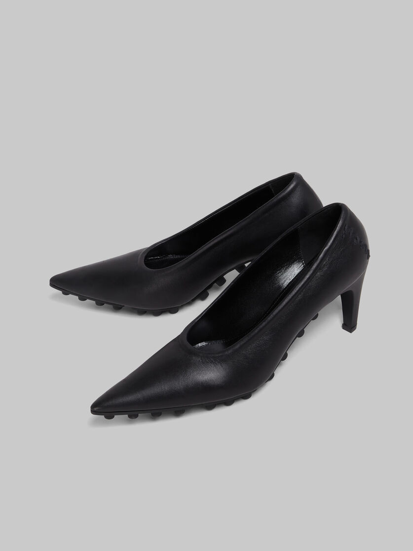Black Nappa Spike Pump - Marni