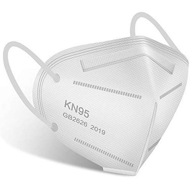 KN95 Respiratory Masks, White, 10/Box