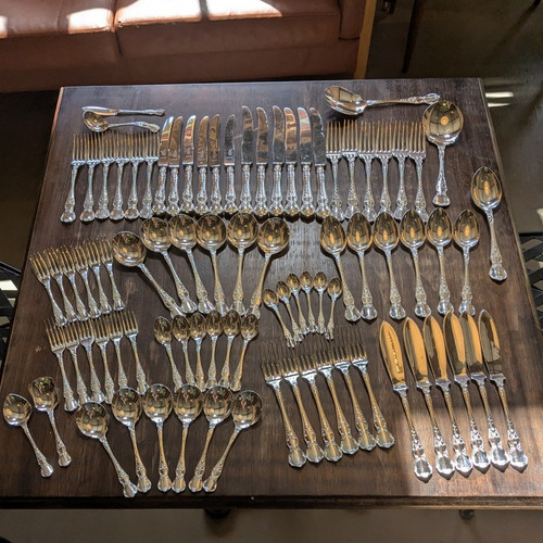 Vintage Extended 85 piece Rodd Camille Silver Plate Cutlery Set for 6 ...