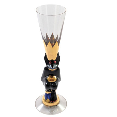 Orrefors Nobel Snaps Devil Black Schnapps Glass Gunnar Cyren -In Store