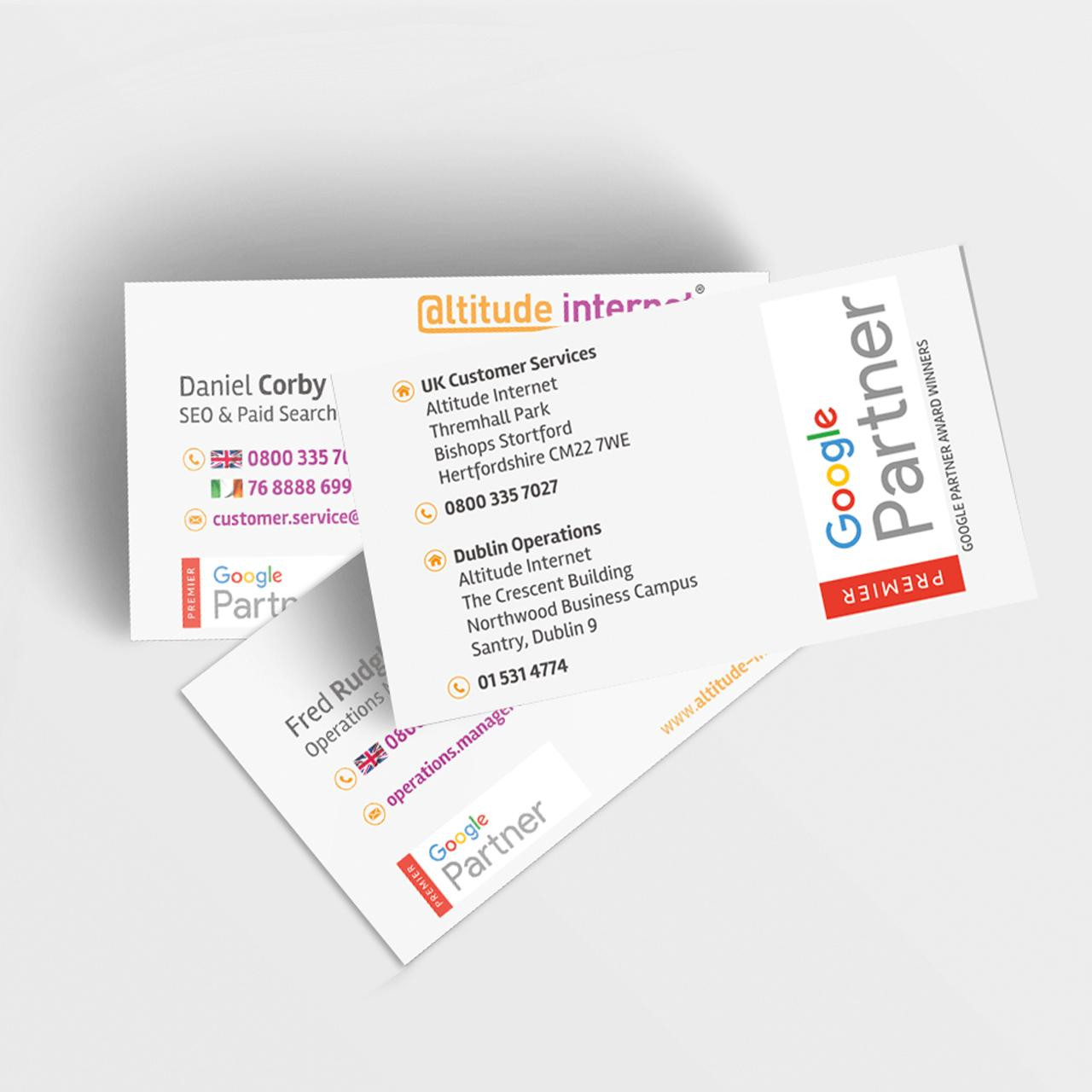 Multiple Name Business cards from £28.00 with Free Delivery
