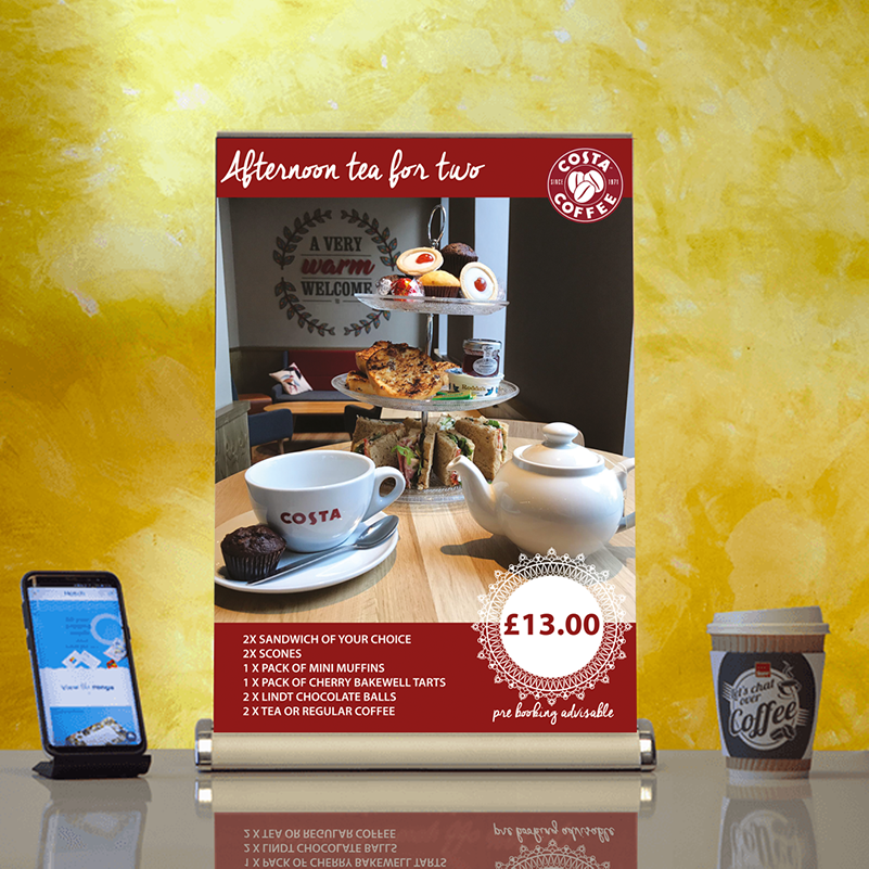 Mini Desktop Roller Banners from £25.00 Free Delivery