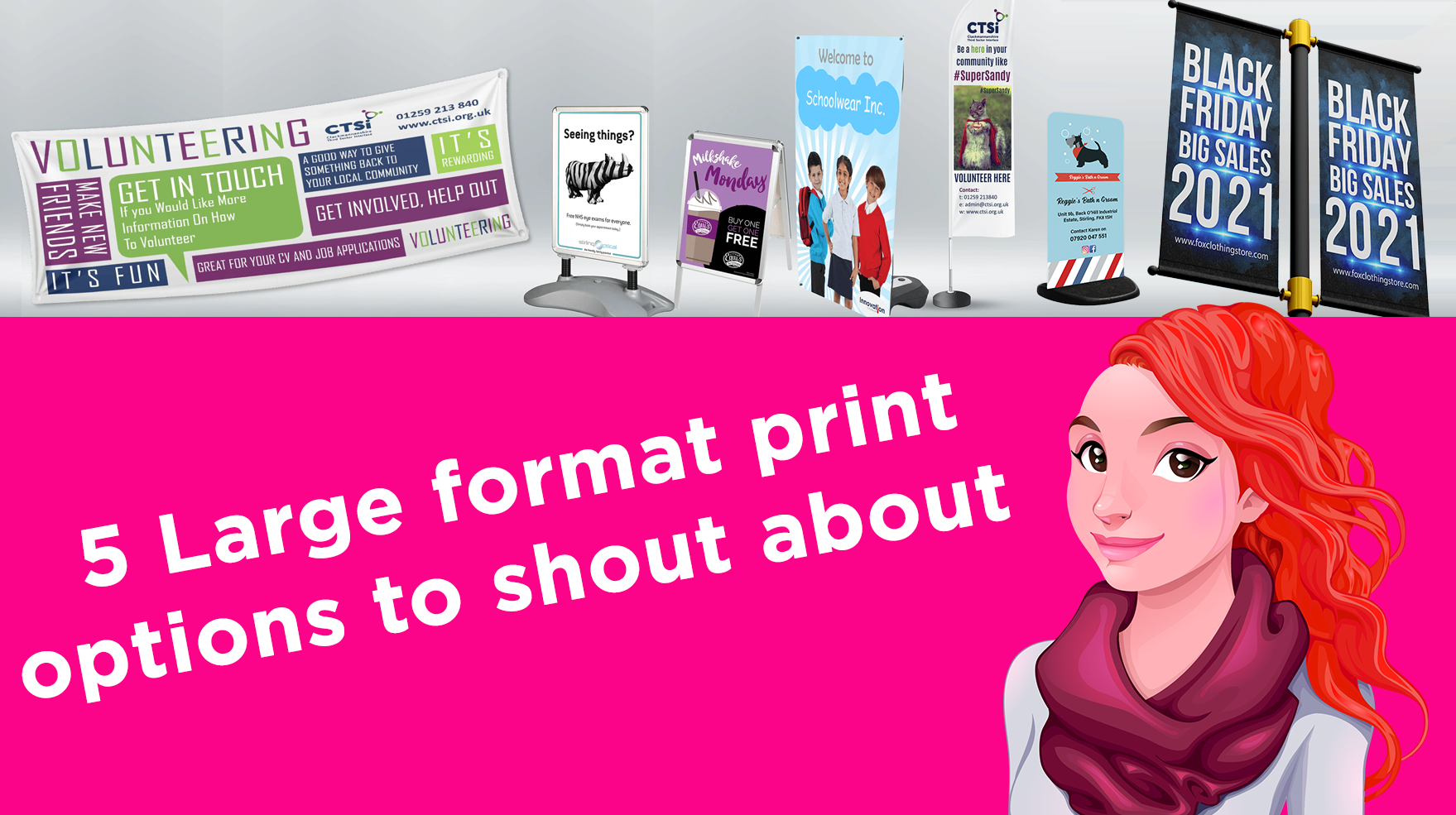 5 Large format print options to shout about - Wee Print Ltd