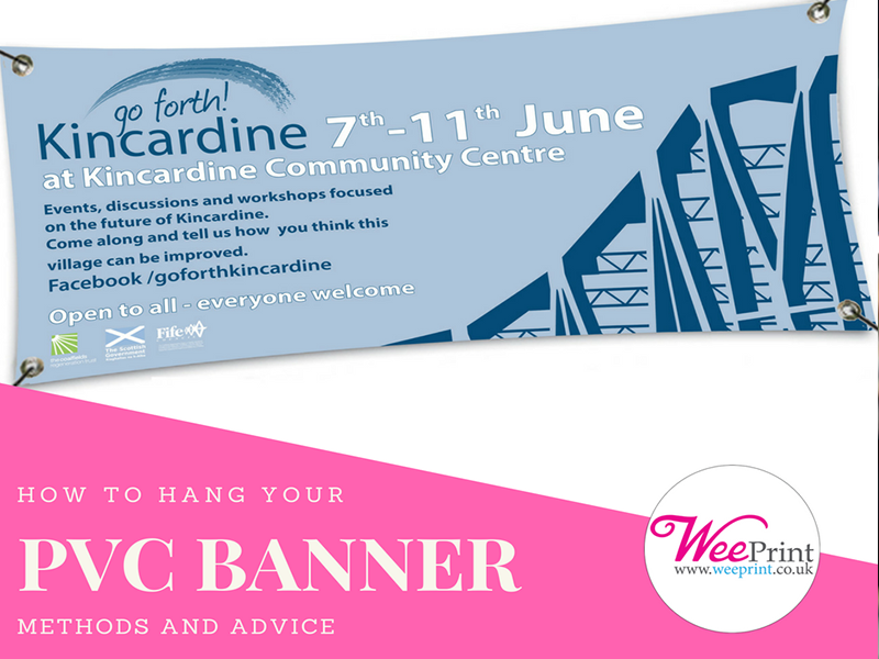 How to hang your PVC Banner methods and advice - Wee Print Ltd