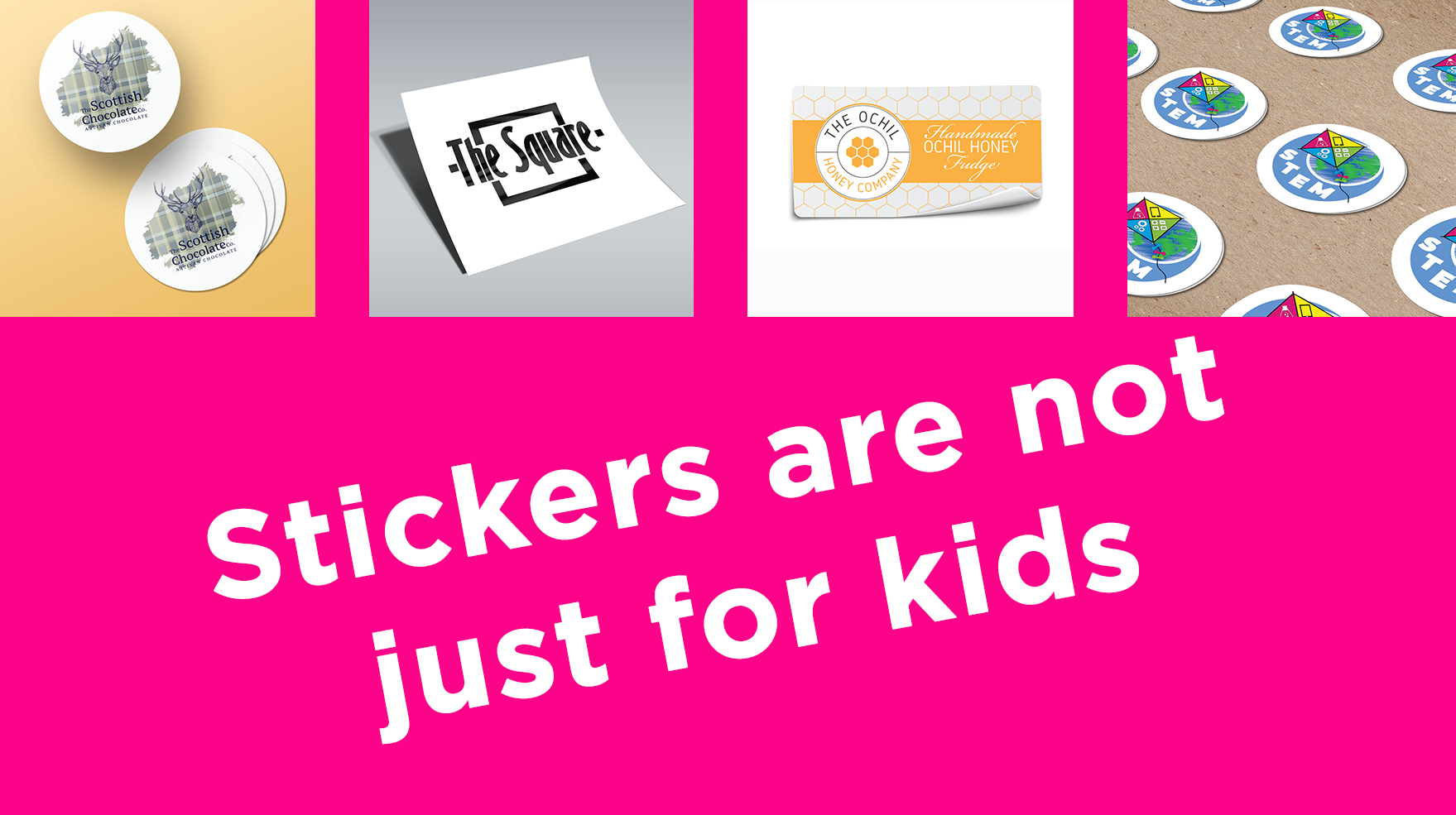 Stickers are not just for kids - Wee Print Ltd