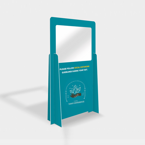 Shield staff and customers in public setting with freestanding safety ...