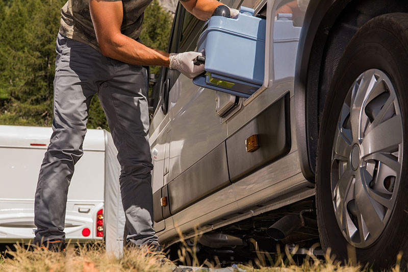 Why Would I Need a Portable RV Waste Tank or Tote? - HAPPY CAMPERS
