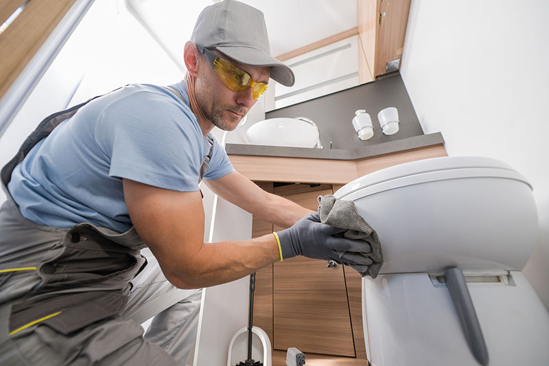 RV Toilets: Choose The Best Gravity Flush RV Toilet Replacement - HAPPY CAMPERS