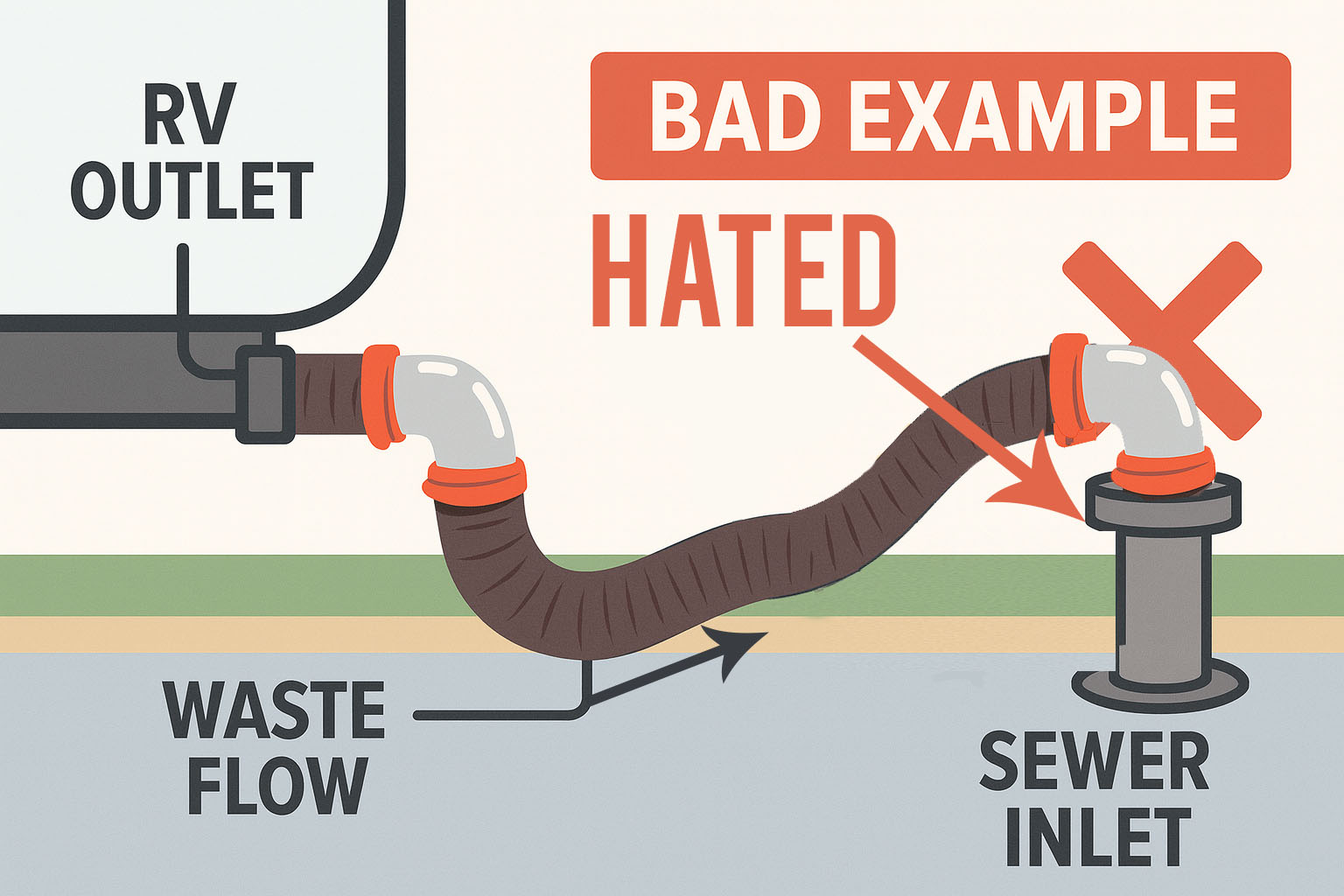 What to Do When the Campground Sewer Hookup Is Higher Than Your RV ...