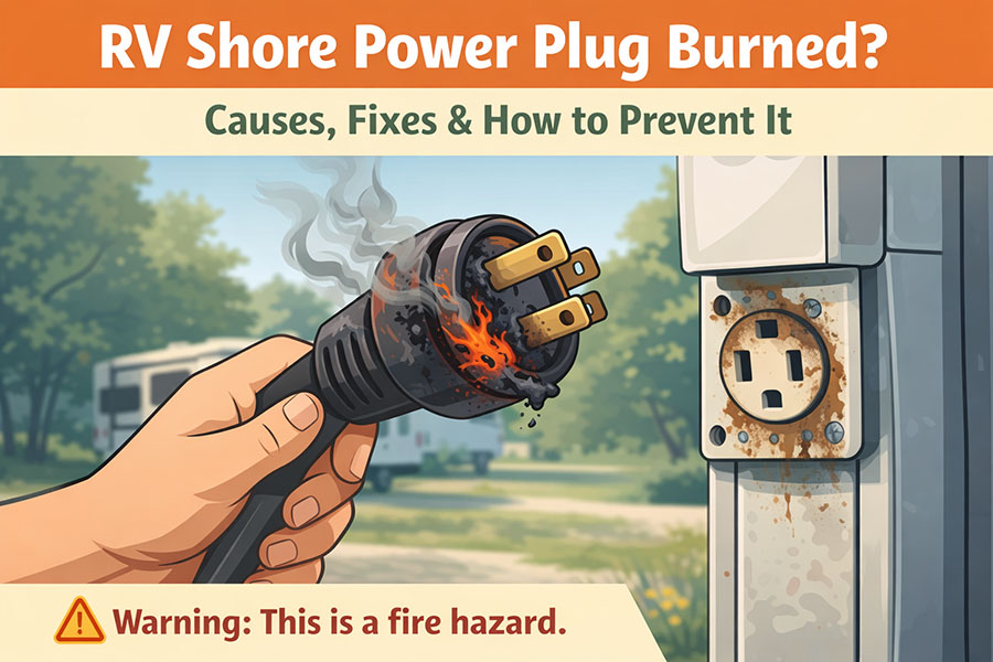 RV Shore Power Plug Burned? Causes, Fixes & How to Prevent It - HAPPY ...