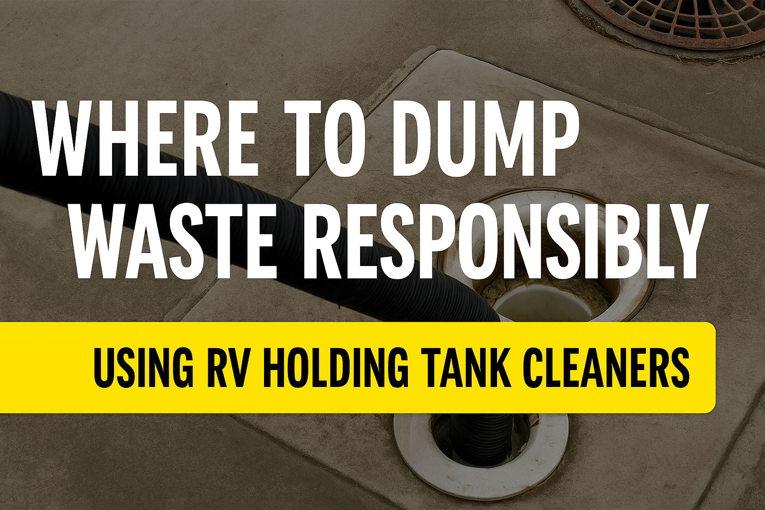 Where to Dump RV Waste Responsibly When Using Holding Tank Cleaners ...