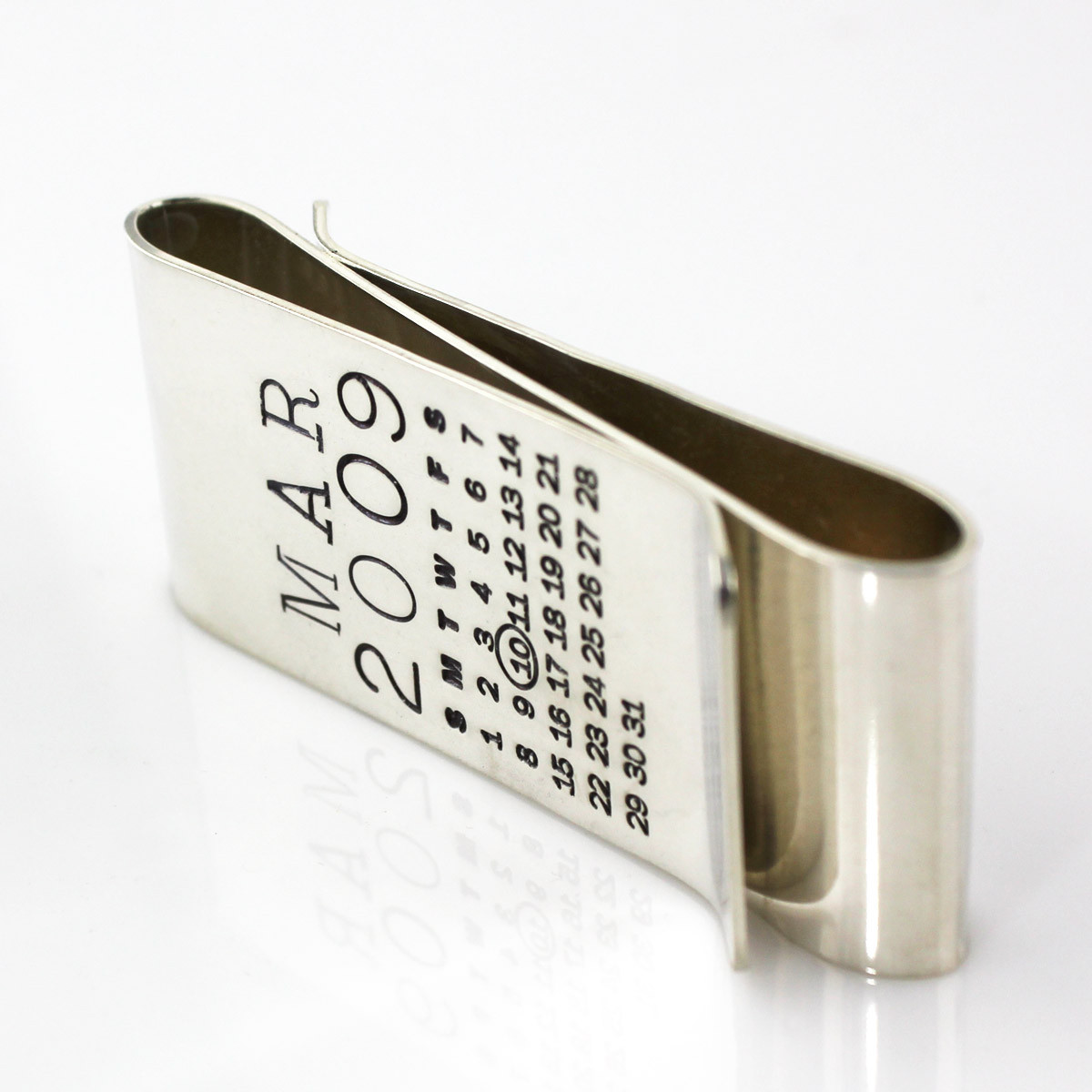 Mark Your Calendar Money Clip | hand stamped personalized