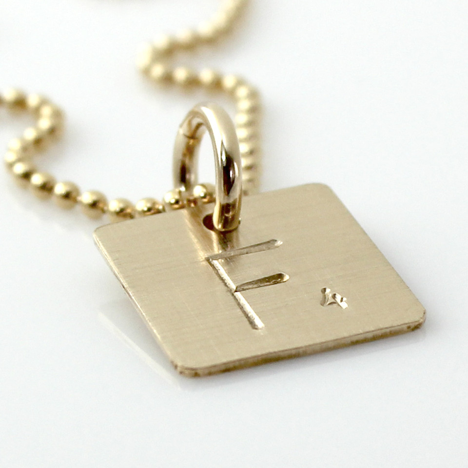 Scrabble Tile Necklace | personalized sterling silver