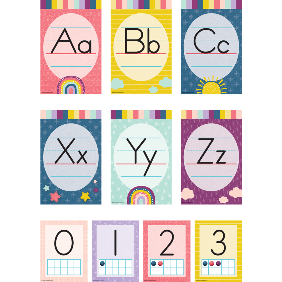 Oh Happy Day Alphabet Bulletin Board - Kel's Educational Corner