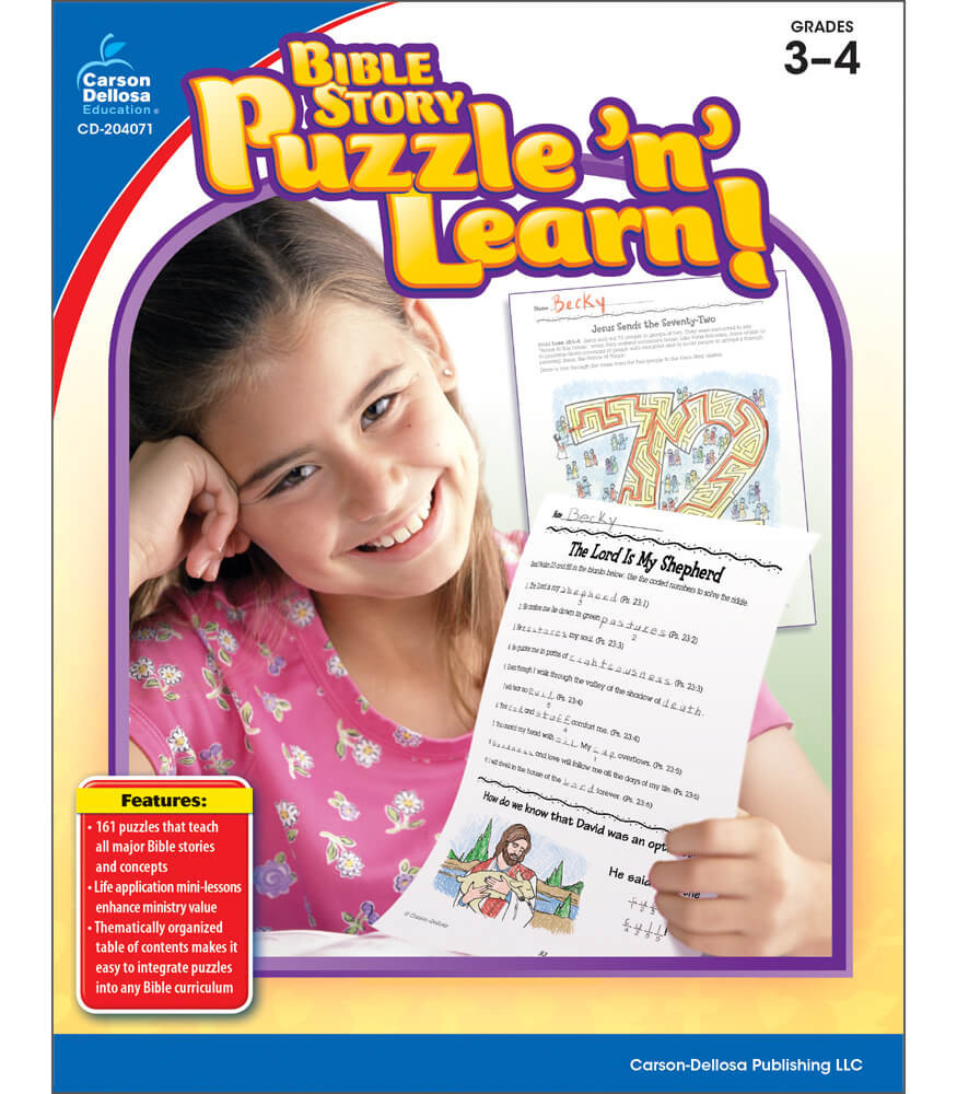 Bible Story Puzzle 'n' Learn! Activity Book Grade 3-4 - Kel's ...