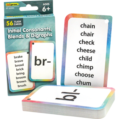 Initial Consonants, Blends & Digraphs Cards - Kel's Educational Corner