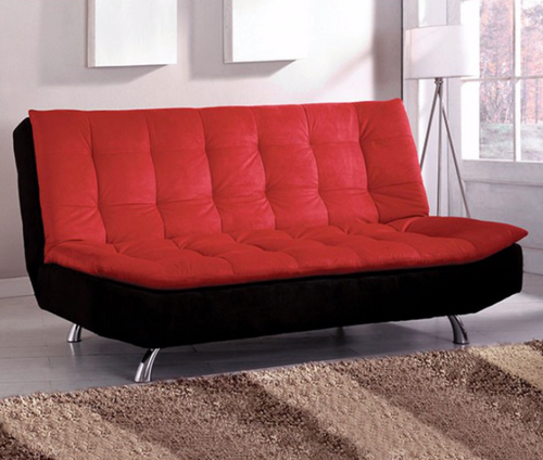 Red and black sofa bed store