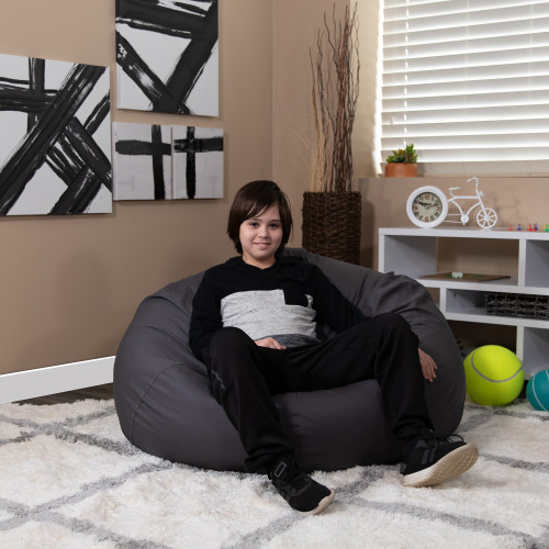 The Lorton Oversized Solid Gray Bean Bag at Furniture Express Hawaii Hawaii s largest online source for Furniture All items ship to the Hawaiian Islands. Free Shipping to Hawaii. Serving Honolulu Oah...