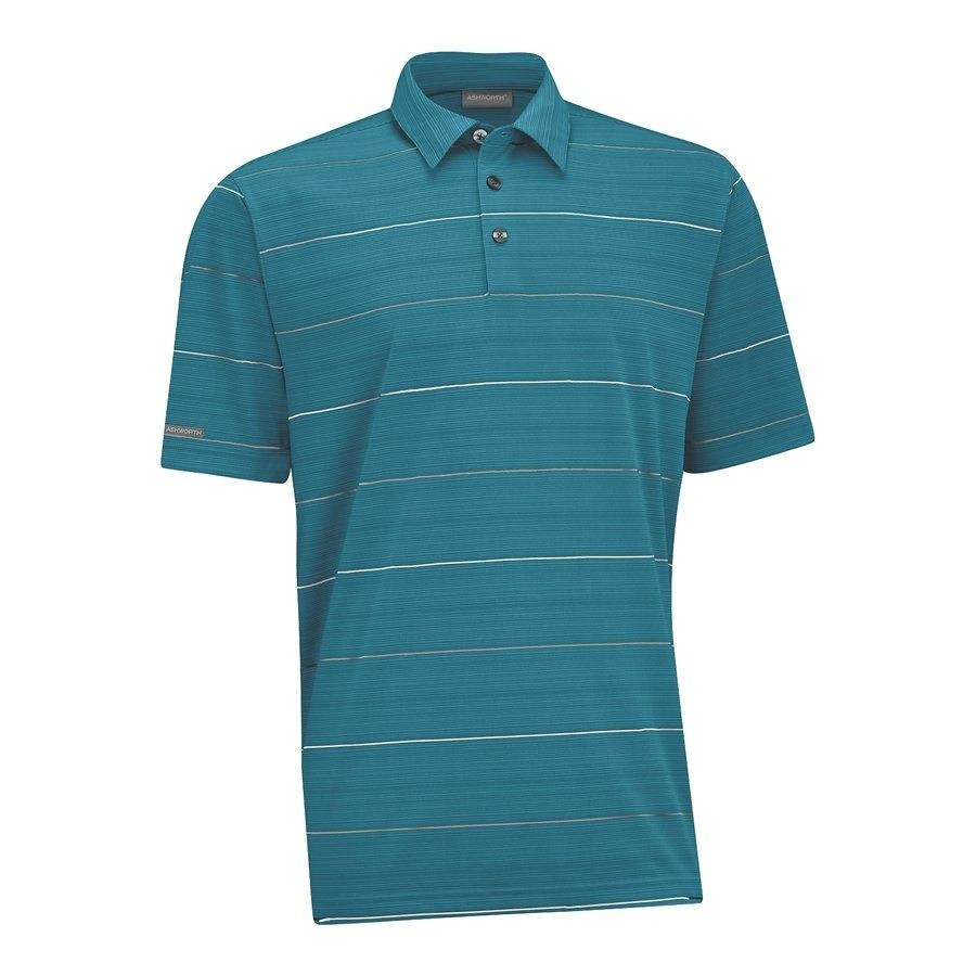 Ashworth Performance EZ SOF Stripe Polo MEDIUM - The Sports HQ