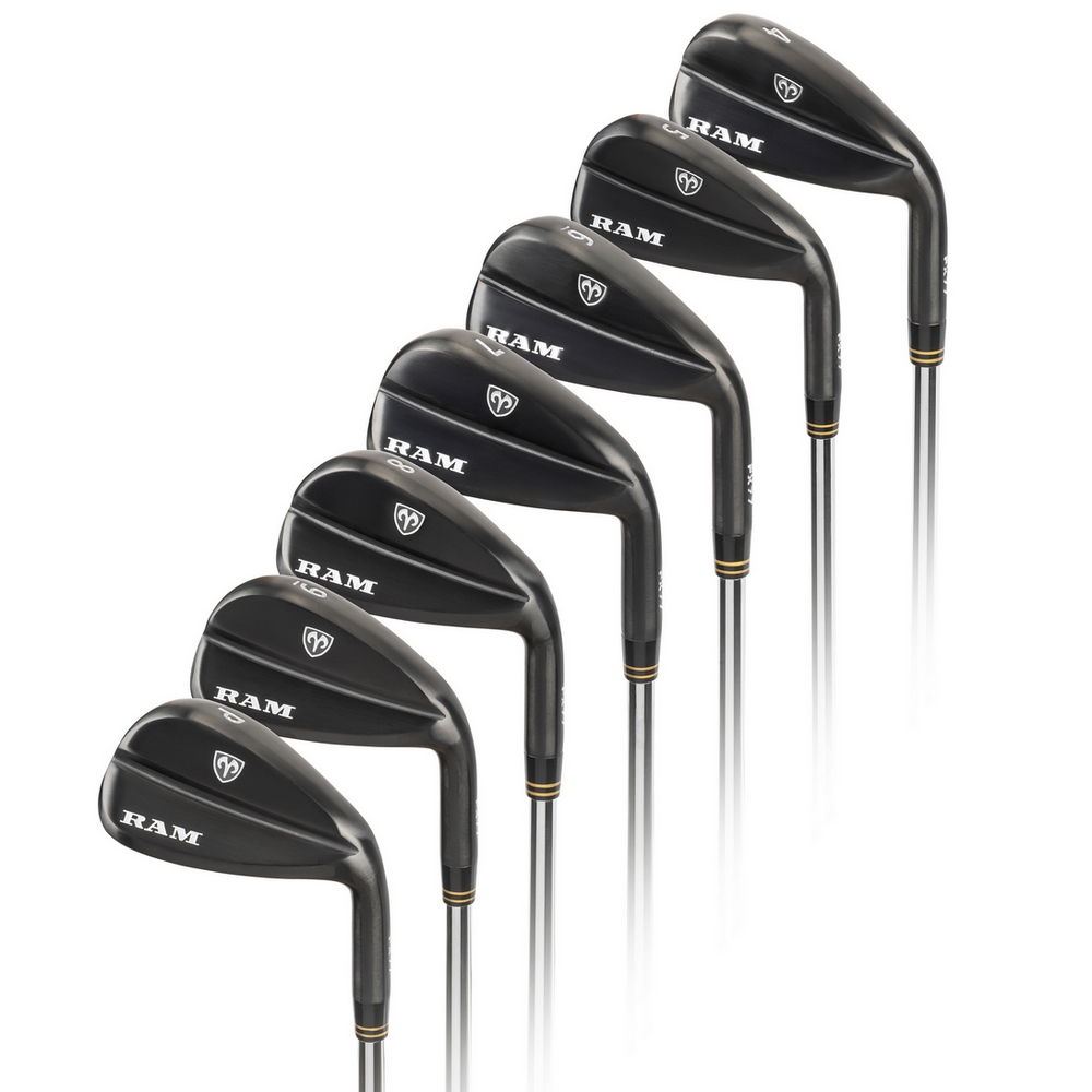Ram Golf FX77 Stainless Steel Players Distance Black Iron Set - The ...