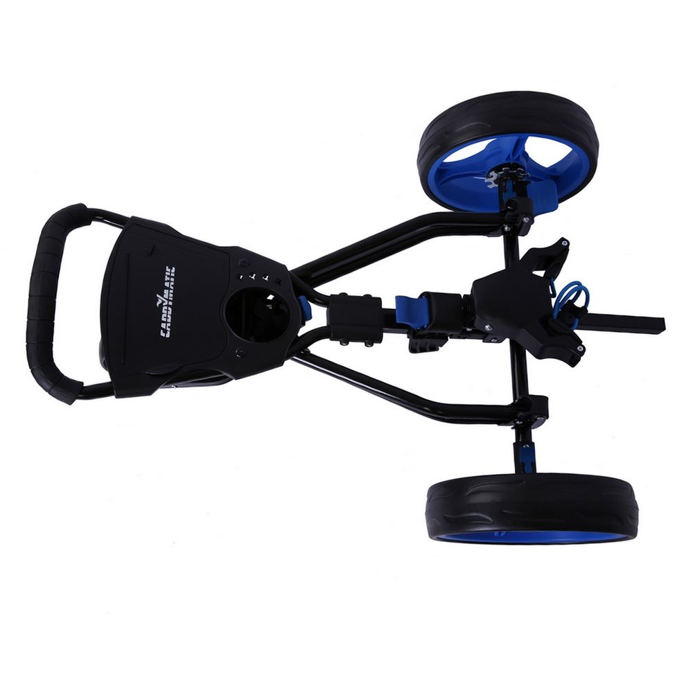 Caddymatic Junior Golf Trolley 3 Wheel Folding Trolley for Kids, Black ...