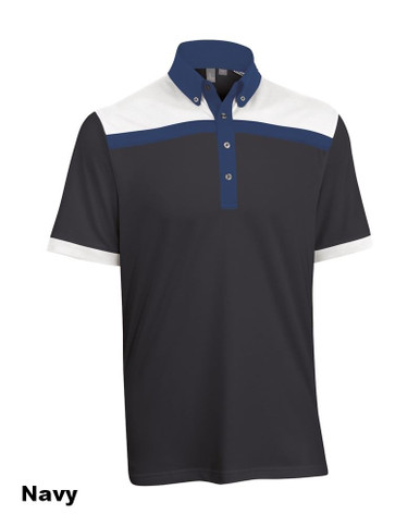 Ashworth Mens Block Print Polo - The Sports HQ