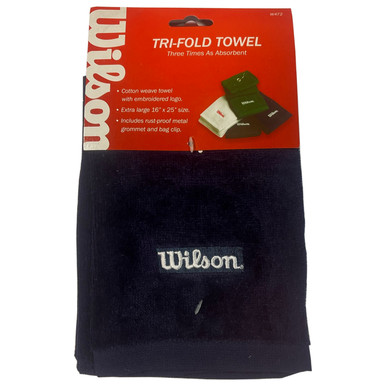 Wilson Golf Tri-Fold Golf Towel, Blue