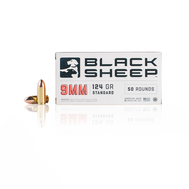9mm - 124 Gr Standard - 50 Rounds - Black Sheep Ammo