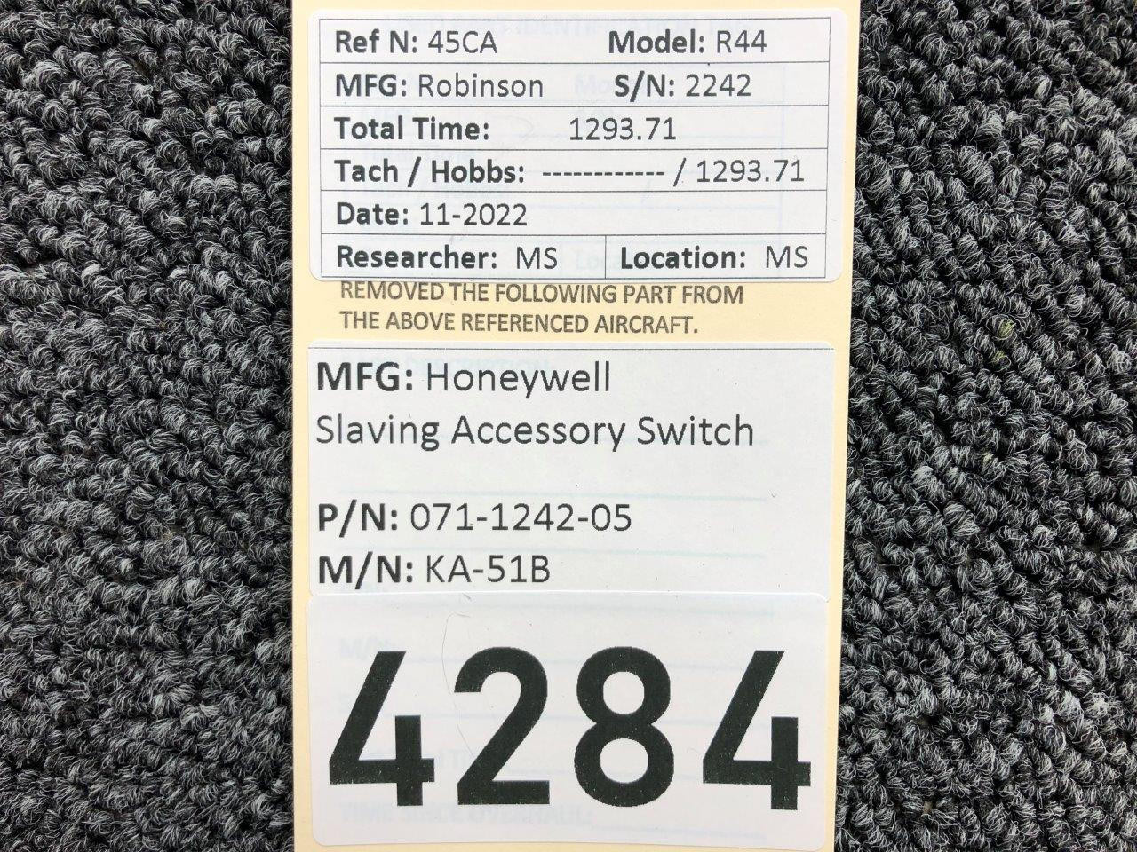 071-1242-05 Honeywell KA-51B Slaving Accessory Switch