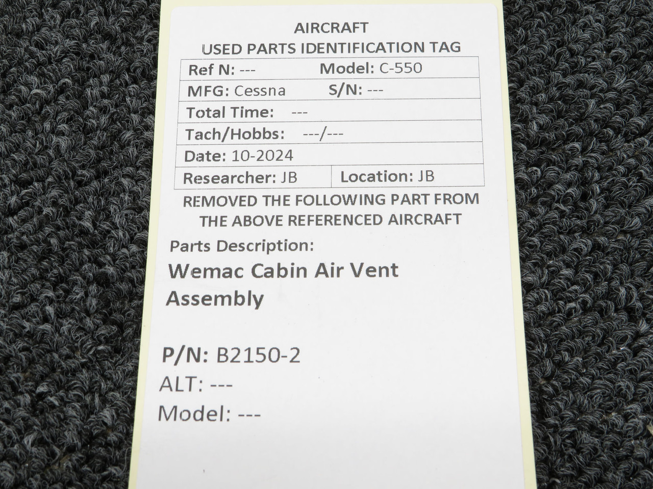 B2150-2 Wemac Cabin Air Vent Assembly For Sale