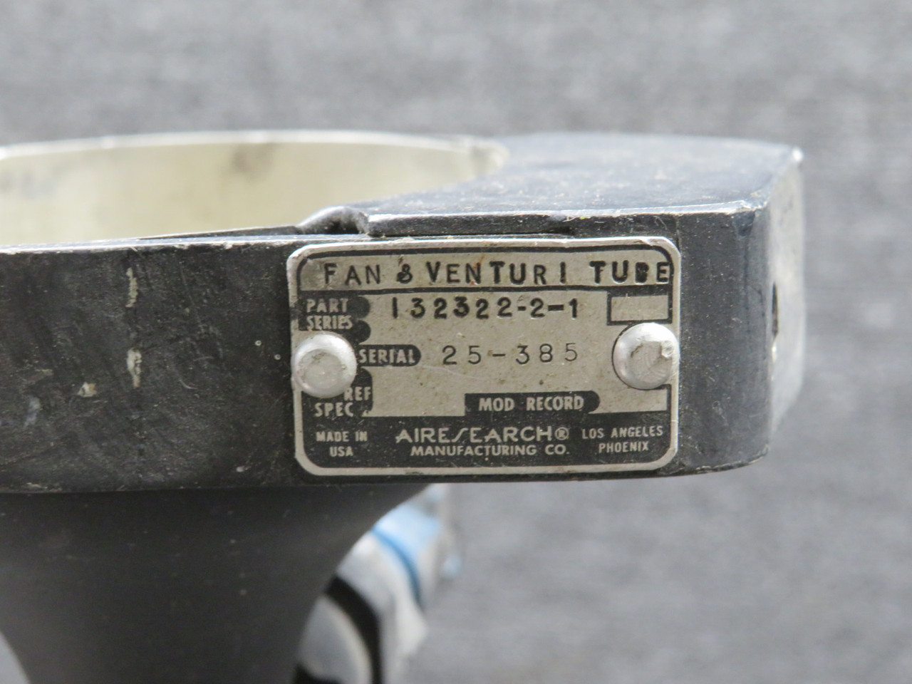 132322-2-1 Airesearch Fan and Venturi Tube Unit
