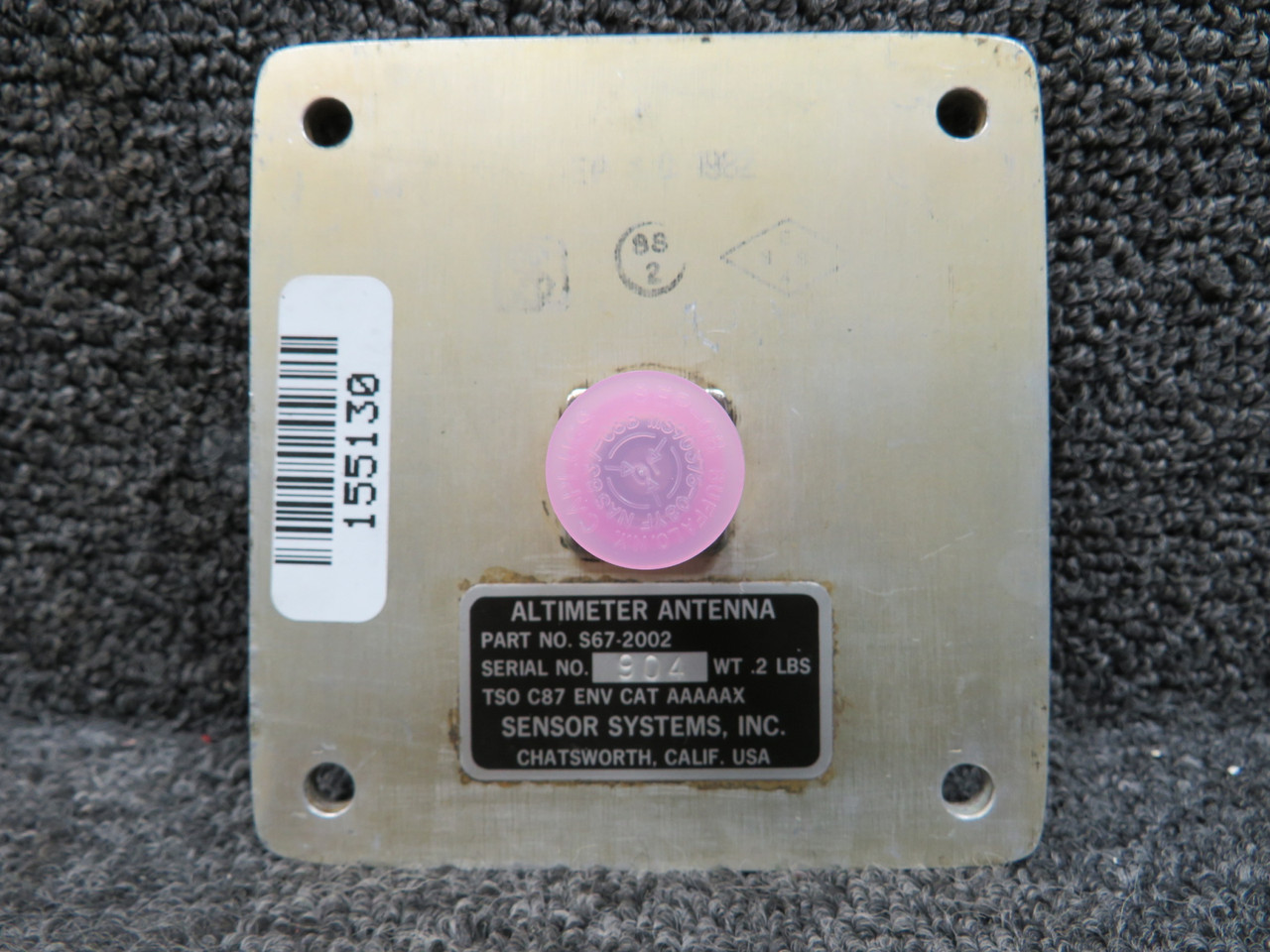 S67-2002 Sensor Systems Altimeter Antenna Inop (Core) For Sale