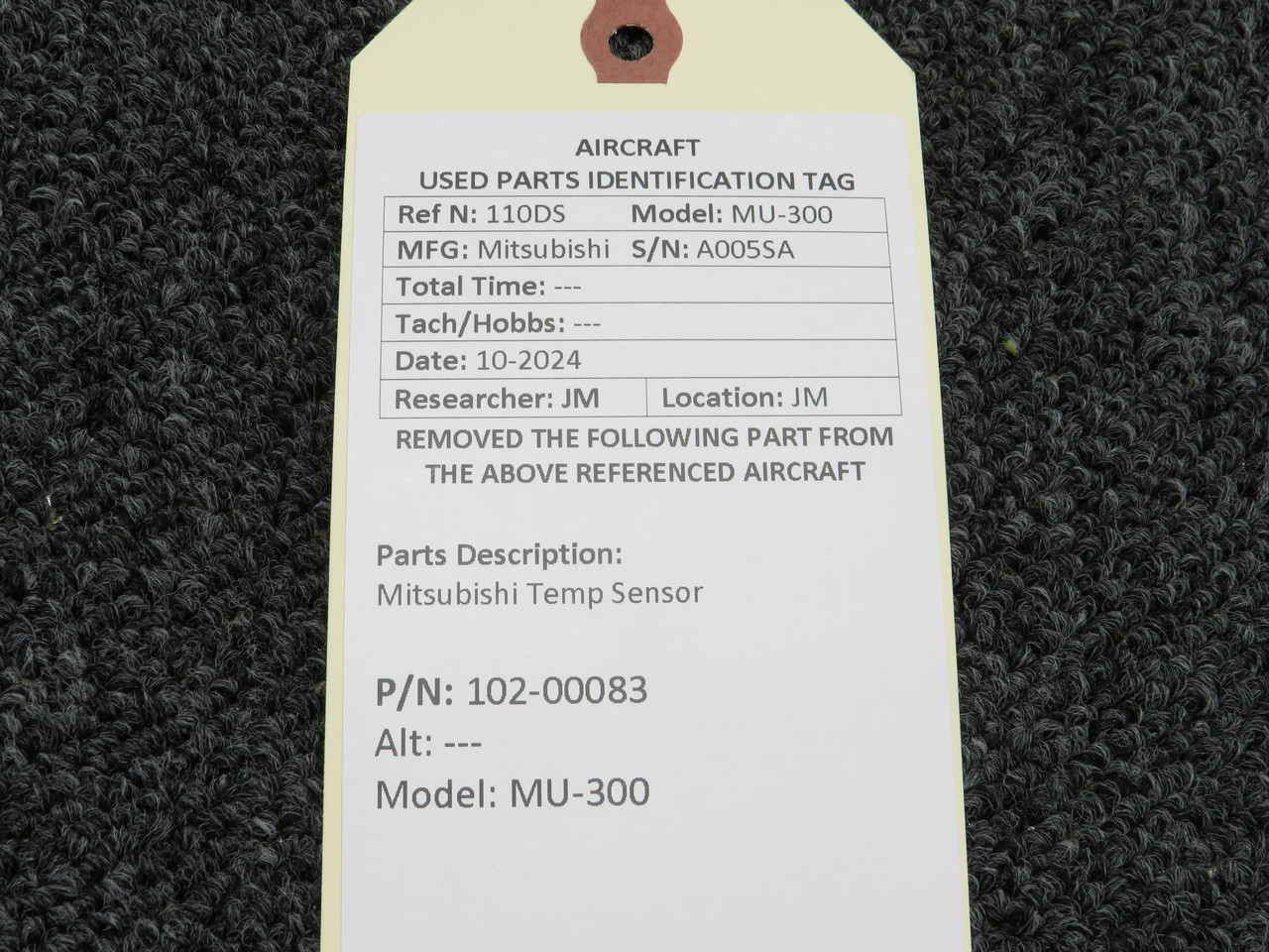 102-00083 Mitsubishi MU-300 Temperature Sensor