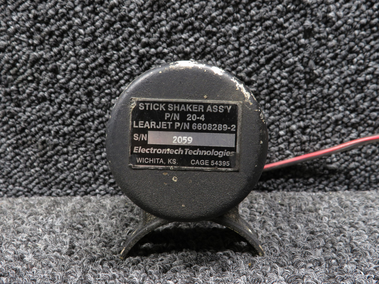 20-4 (Alt: 6608289-2) Electromech Technologies Stick Shaker Assembly Unit