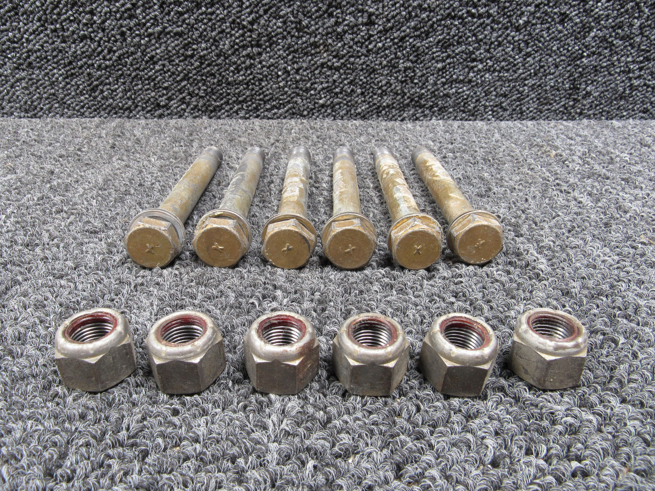 Cessna 172 Propeller Bolts and Nuts, Set of 6, 4.75"
