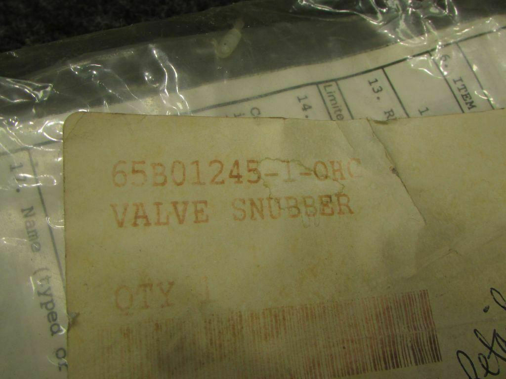 65B01245-1 Boeing 747 Valve Snubber (OVERHAULED HAS 8130-3) (SA)