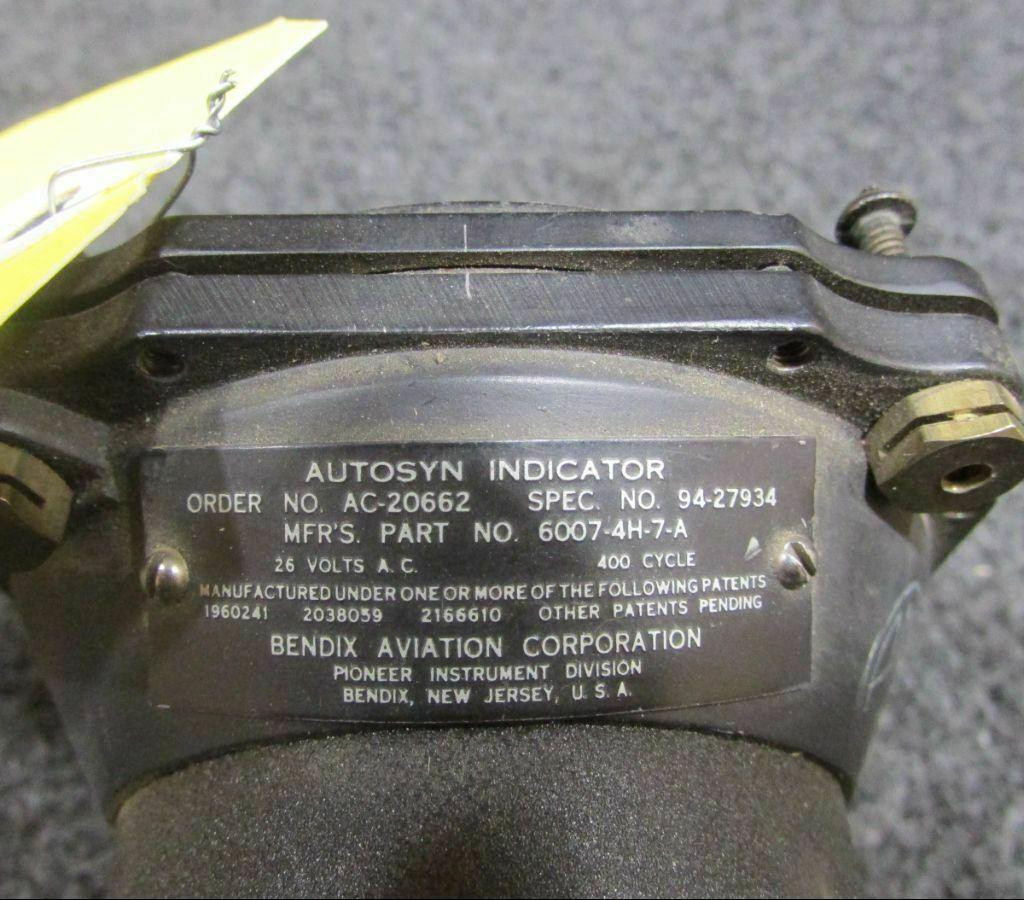 6007-4H-7-A Bendix Autosyn Indicator (CORE)