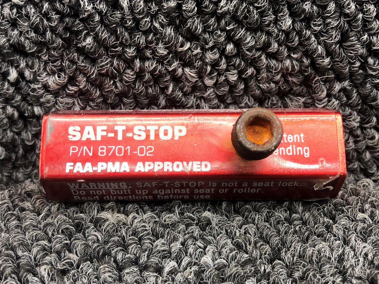 8701-02 Cessna 182B Aero Tech Saf-T Stop Seat Stop Assembly