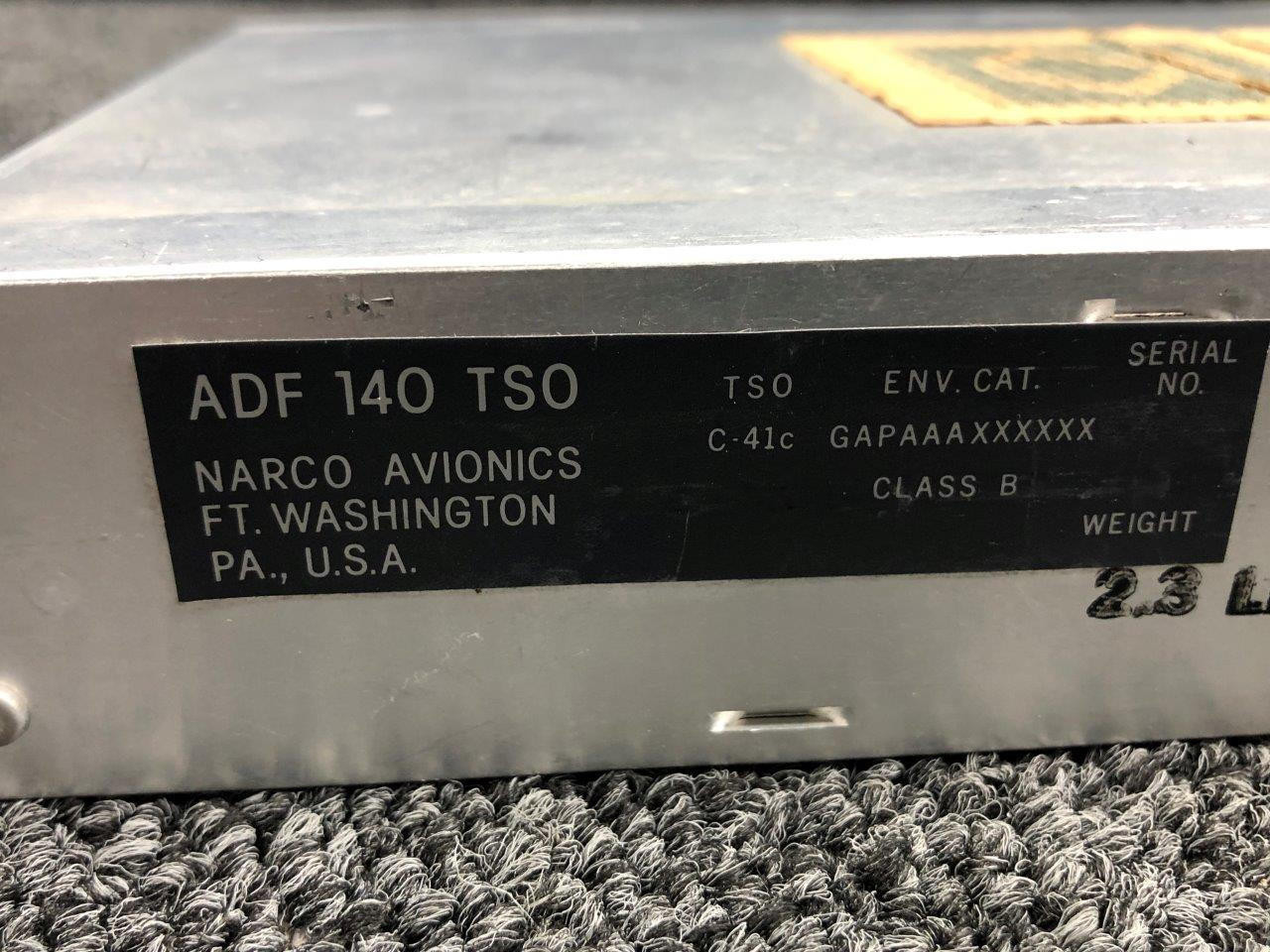ADF 140 Narco Avionics Transponder Unit with Tray (Core) For Sale