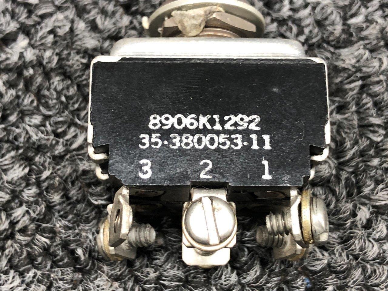 8906K1292 (ALT: 35-380053-11) Cutler-Hammer Toggle Switch Assembly