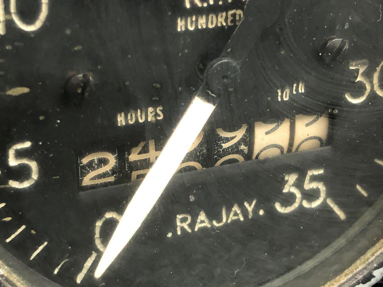 S-1512-1 Rajay Recording Tachometer Indicator (Hours: 2499.99)