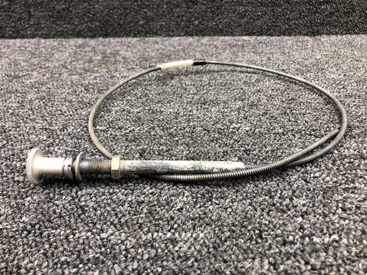 653-032-12 Mooney M20C Cabin Vent Control Cable (Length: 42-1/2")