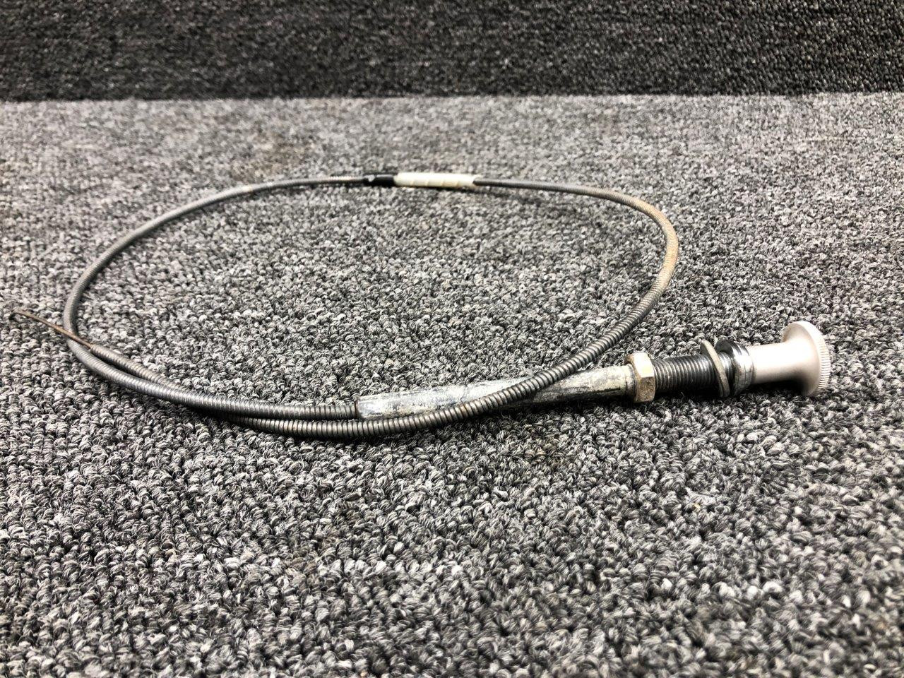 653-032-12 Mooney M20C Cabin Vent Control Cable (Length: 42-1/2")