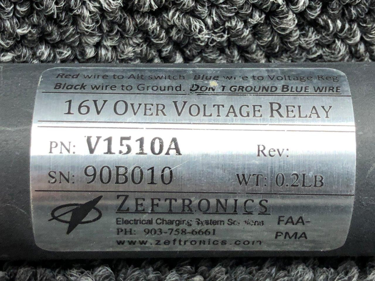 V1510A Zeftronics Over Voltage Relay (Volts: 16)