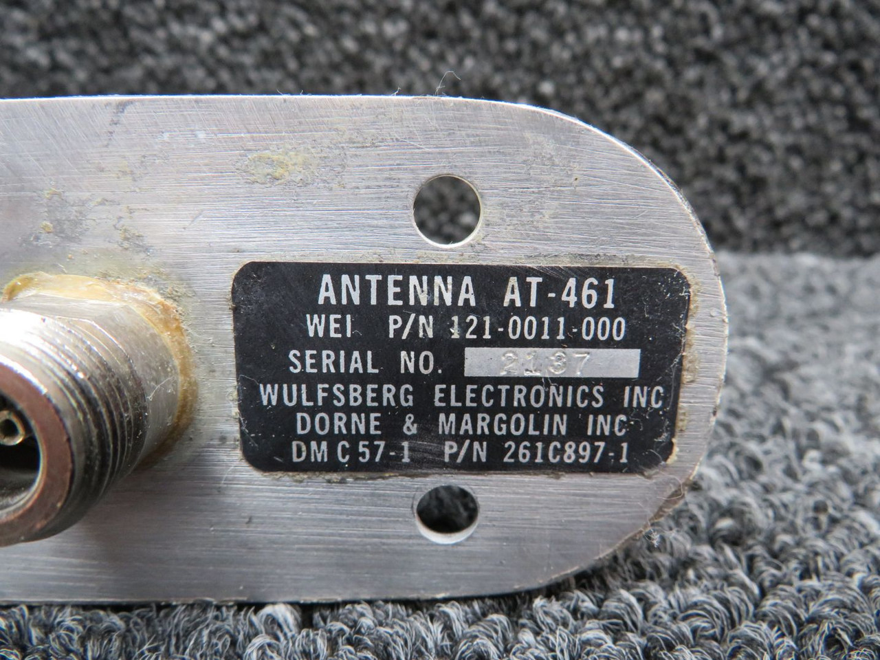 121-0011-000 (Alternate: 261C897-1) Wulfsberg AT-461 Antenna