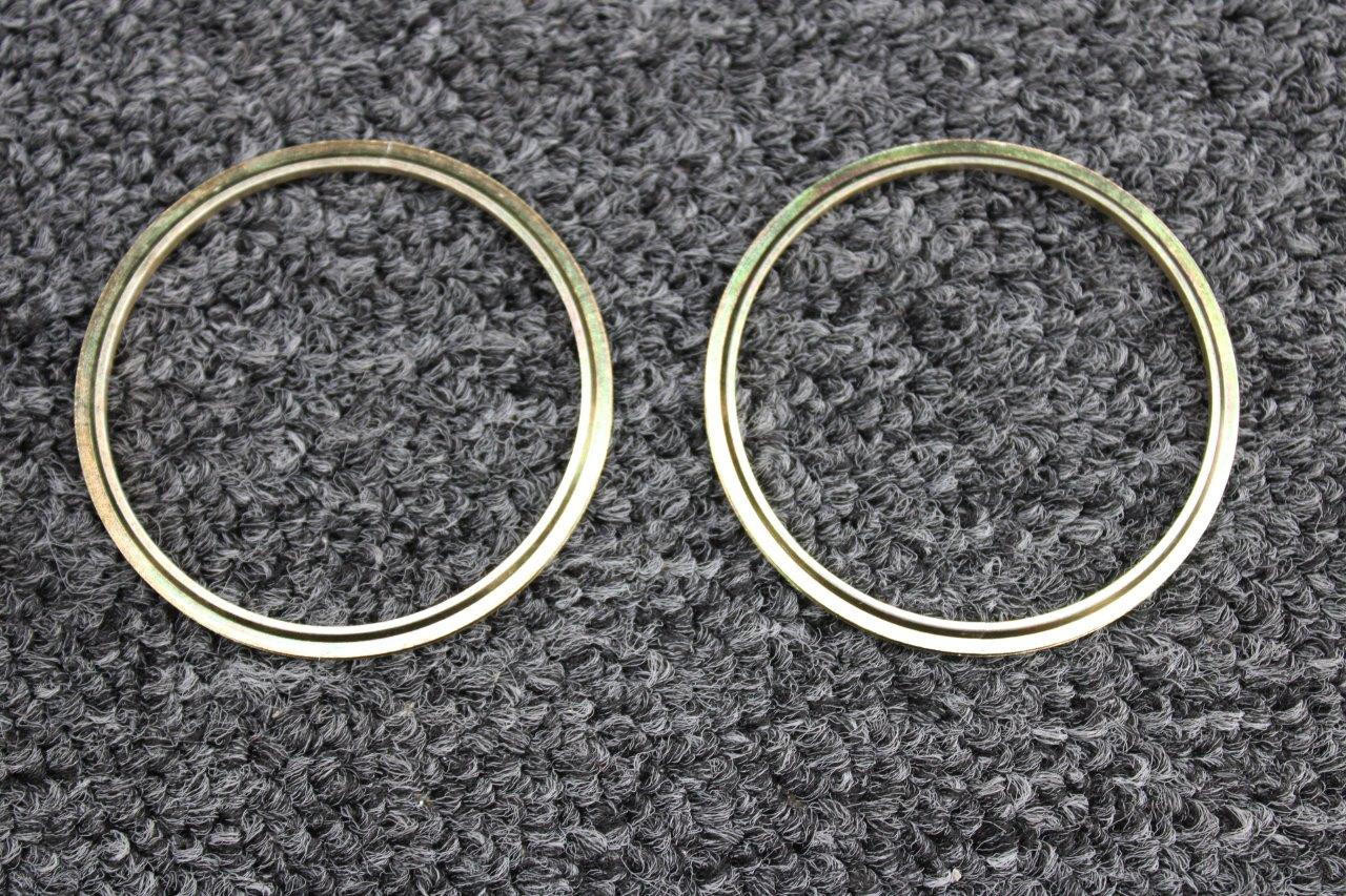 MS28776M2-23 Military Standard Brass Piston Rod Scraper Ring Set Of 2 NOS